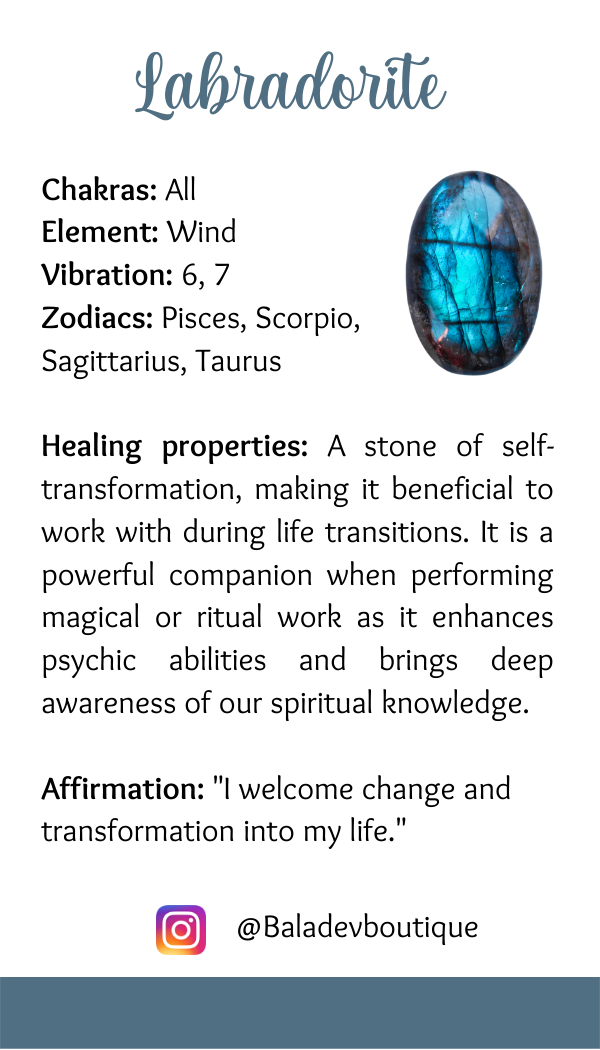 Labradorite healing properties store